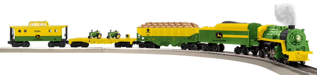 2423070 - JOHN DEERE STEAM FREIGHT LIONCHIEF SET – 3 Rail Trains