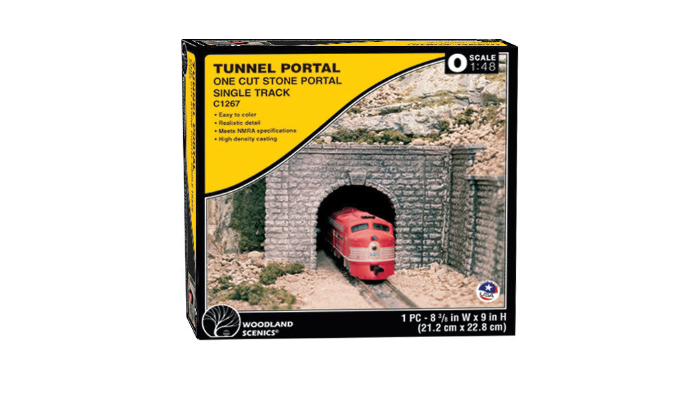 1267 - Cut Stone Single Tunnel Portal – Dixie Union Station